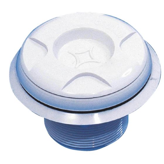 Certikin White Vacuum Point 1.5in Liner with plug - Pack of 5