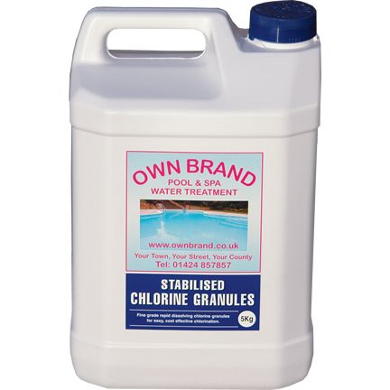 25kg Own Label Stabilised Chlorine Granules