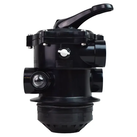 Pentair Azur/Tagelus 1.5in Black 6 way Top Mount Multiport Valve